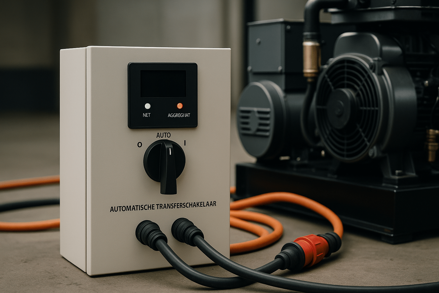 Automatische netovername noodstroom met ATS huren